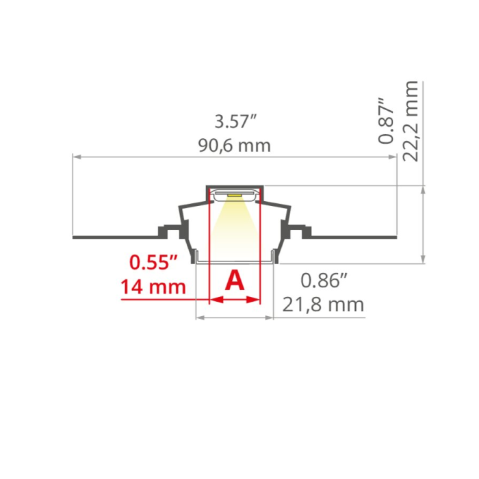 Fasádní profil FASKO | Belightled.cz